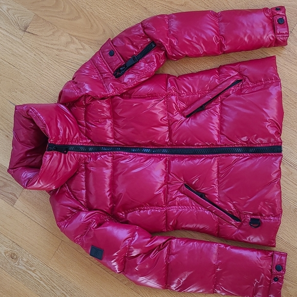 SAM. | Jackets & Coats | Sam Red Puffer Jacket | Poshmark